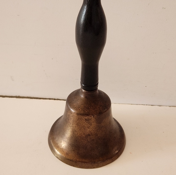 Not Branded | Office | Vintage Brassschool Bell With Wooden Handle ...